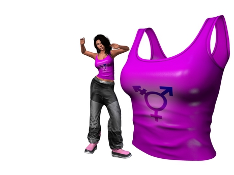 Second Life Marketplace - trinixxx Space Mechanic Tank Top "Transgender ...