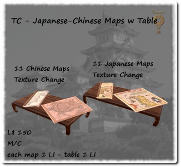 Second Life Marketplace - TC - Japanese-Chinese Maps w Table