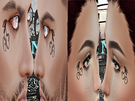 Second Life Marketplace - :.TUNECHI INC.: Cherries Face Tattoo