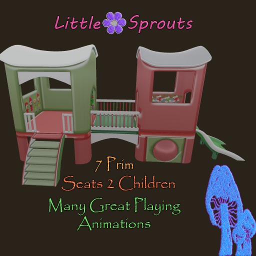 Second Life Marketplace - Lil' Sprouts- Christmas Train Playhouse (Boxed)