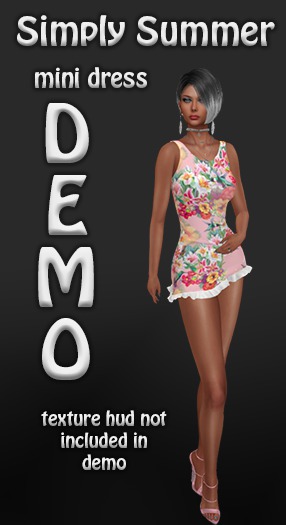 Second Life Marketplace Simply Summer Dress Demo