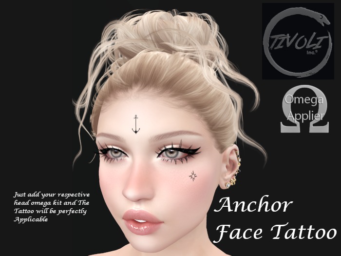 Second Life Marketplace - -Tivoli Inc - My Anchor Face tattoo / Omega ...