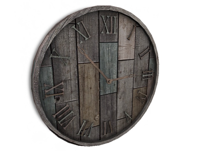 Second Life Marketplace - .07 [ kunst ] - Barrel wall clock