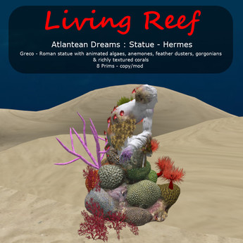Second Life Marketplace - Inochi Reef - Atlantean Statue - Hermes