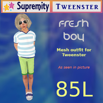 Second Life Marketplace - [Supremity] Tweenster outfit - Fresh Boy