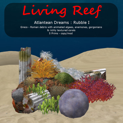 Second Life Marketplace - Inochi Reef - Atlantean Rubble I (arches)