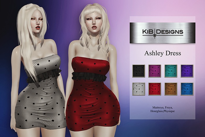Second Life Marketplace - KiB Designs - Ashley Dress DEMO