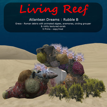 Second Life Marketplace - Inochi Reef - Atlantean Rubble B (arches)
