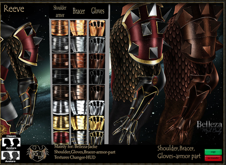 Second Life Marketplace - Arm-armor-part "Reeve"