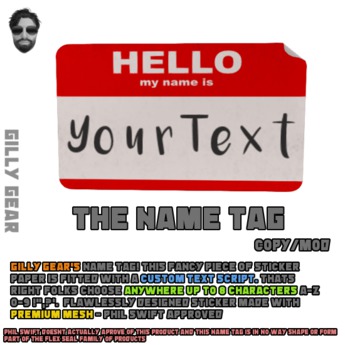 Second Life Marketplace - [GG] Name Tag