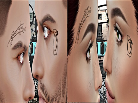 Second Life Marketplace - :.TUNECHI INC.: Georgia Face Tattoo