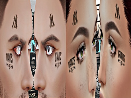 Second Life Marketplace - :.TUNECHI INC.: Giants Face Tattoo