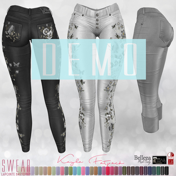 Second Life Marketplace - DEMO L&B - Capris & Jeans - Kayla Color Denim ...