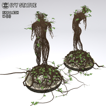 Second Life Marketplace - [Since1975] Ivy Statue / June'19 Gift