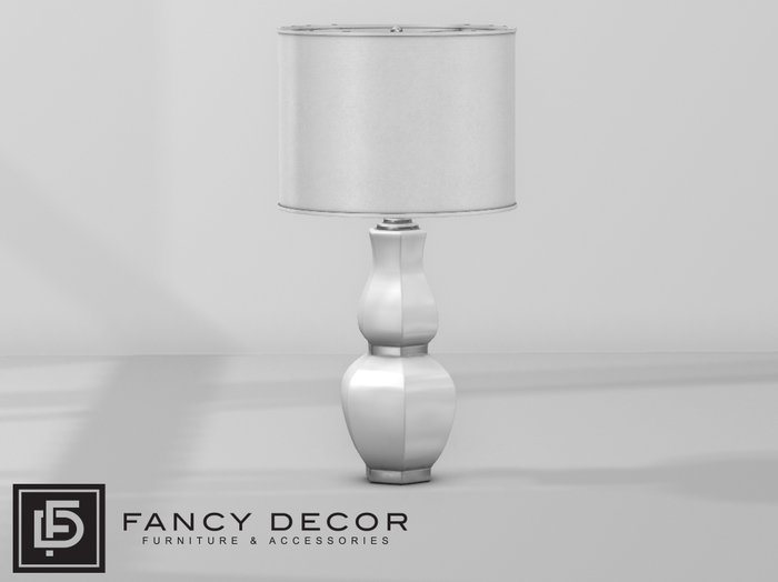 Second Life Marketplace - Fancy Decor: Colleen Lamp (silver)