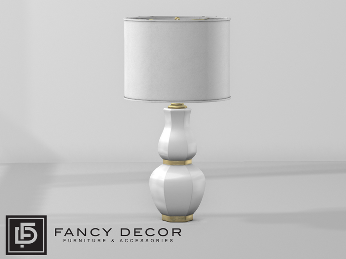 Second Life Marketplace - Fancy Decor: Colleen Lamp (gold)