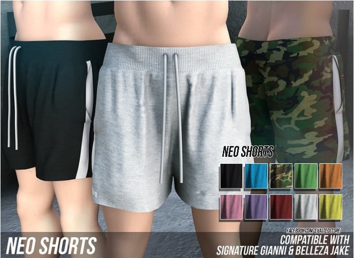 Second Life Marketplace - ExalteD - Neo Shorts {Belleza & Signature ...