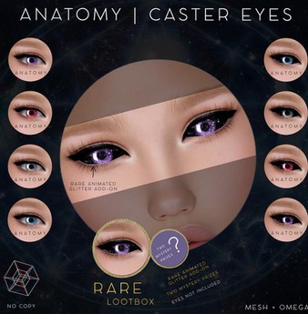 Second Life Marketplace - ANATOMY - CASTER EYES COMMON - GREY