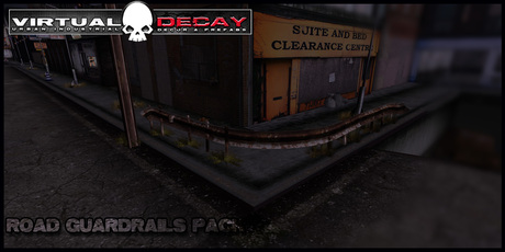 Second Life Marketplace - -Virtual Decay- Road Guardrail Pack - road ...