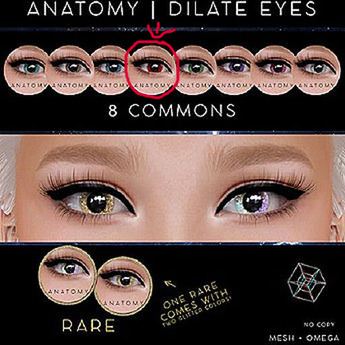 Second Life Marketplace - ANATOMY - DILATE EYES - COMMON - RED