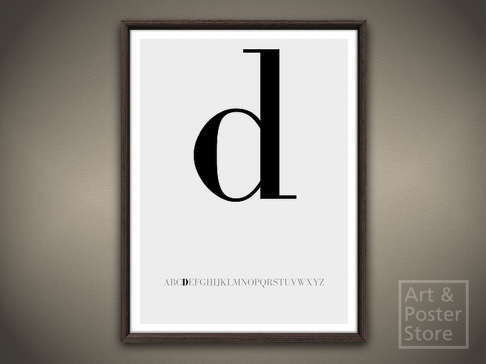 Second Life Marketplace - Lower Case Letter d | Typography Poster ...