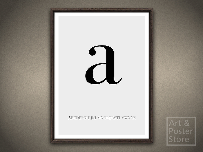 Second Life Marketplace - Lower Case Letter a | Typography Poster ...