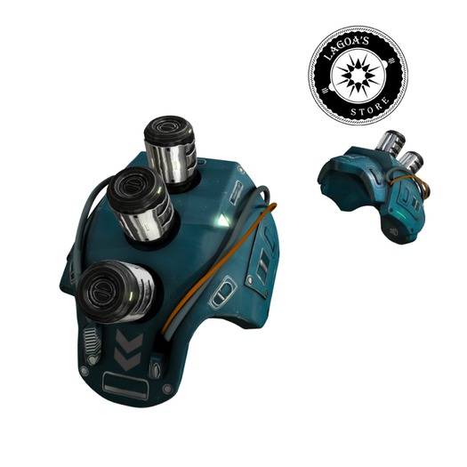 Second Life Marketplace - 7. Pauldron (Blue) (BOXED)