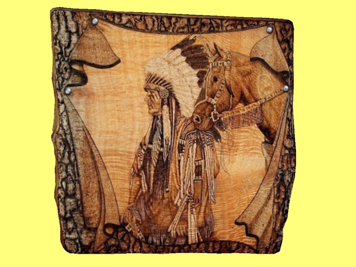 Second Life Marketplace - WESTERN WALL ART DECOR Native American Chief ...