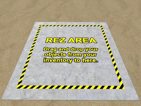 Second Life Marketplace - Rez Zone Area Texture