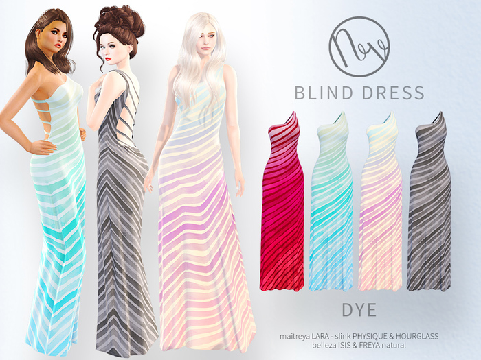 Second Life Marketplace - neve dress - blind dye