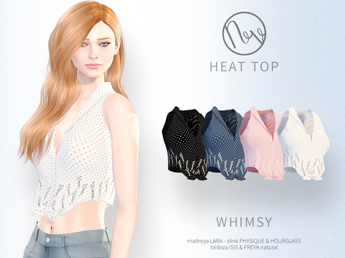 Second Life Marketplace - neve top - heat whimsy