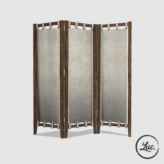 Second Life Marketplace - (Luc.) Rustic Room Divider, Linen