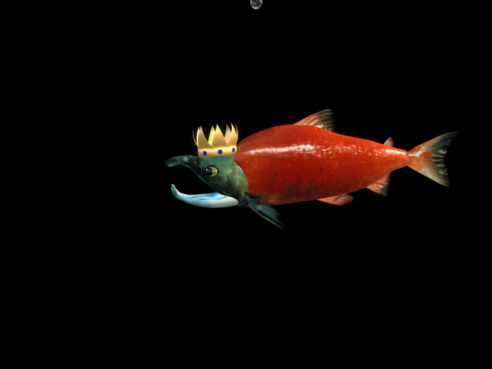 Second Life Marketplace - (7S) SuperUltraRare Fish: King Salmon