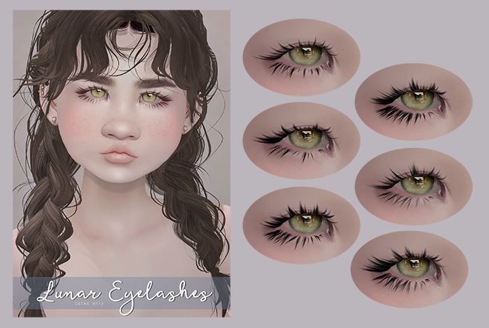 Second Life Marketplace - [okkbye] lunar eyelashes (catwa)