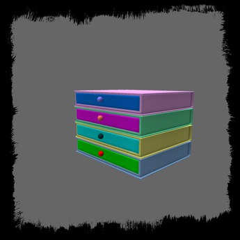 Second Life Marketplace - Aquatica Mesh - AM024321 Book Drawers