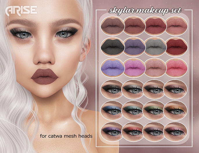 Second Life Marketplace - .ARISE. Skylar Makeup Set