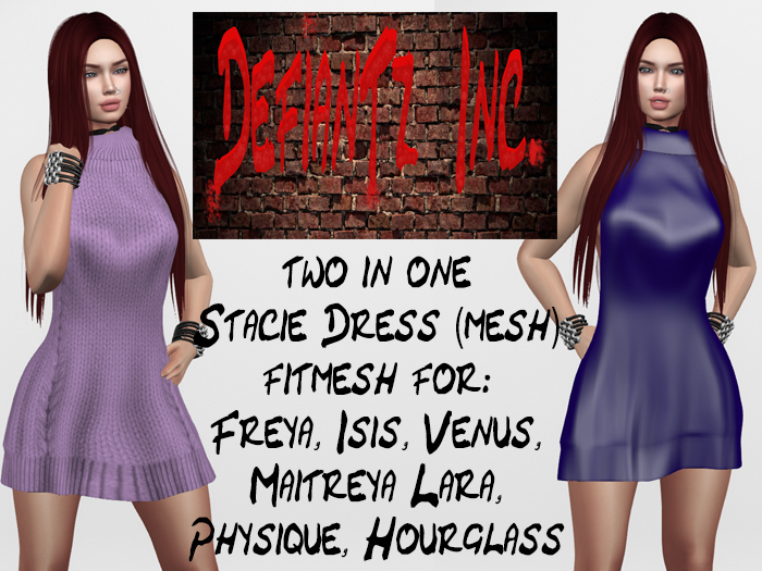Second Life Marketplace - DefianTz Inc - Stacie 2 in 1 - Dress - DEMO