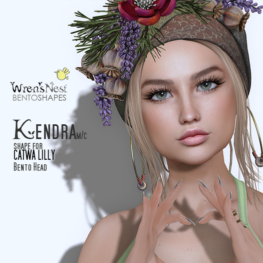 Second Life Marketplace - { wren's nest } Kendra Shape for Catwa Lilly ...