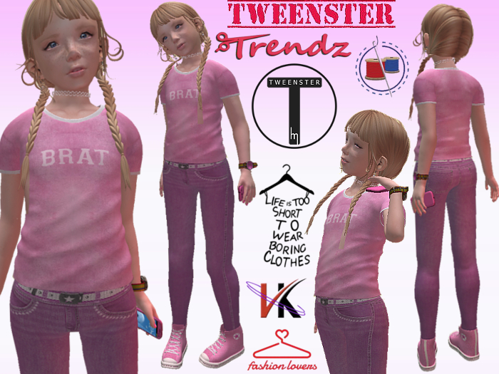 Second Life Marketplace - V&K Design Tweenster Felicity complete Girly ...