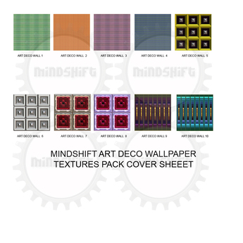 Second Life Marketplace - Mindshift - Art Deco Wallpaper Textures