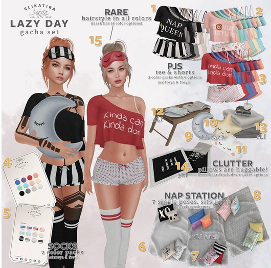 Second Life Marketplace Elikatira Lazy Day Letter Board