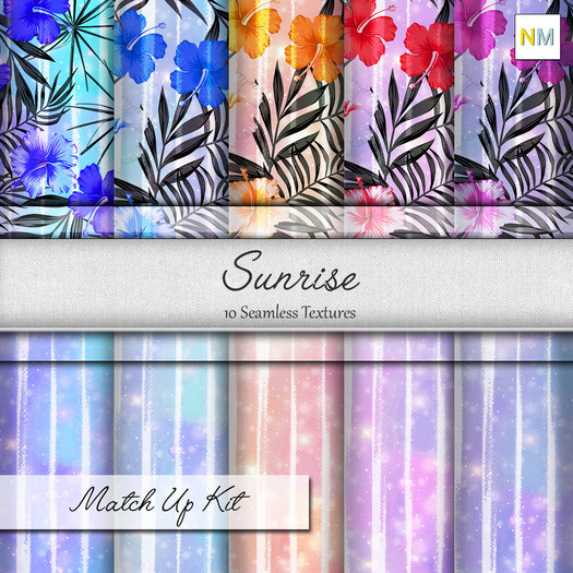 Second Life Marketplace - Sunrise Matchup Kit 10 Seamless Textures NM