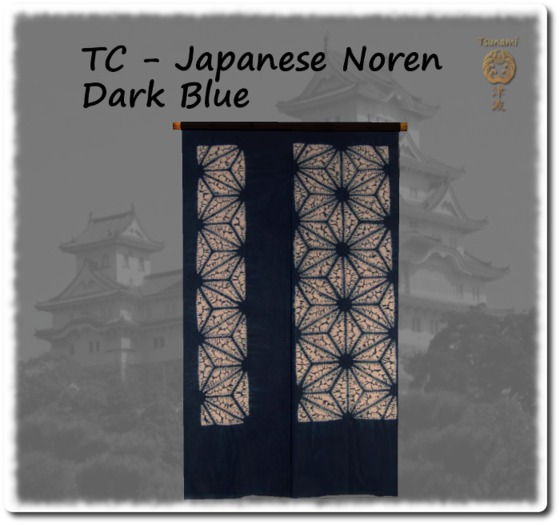 Second Life Marketplace - TC - Japanese Noren Dark Blue