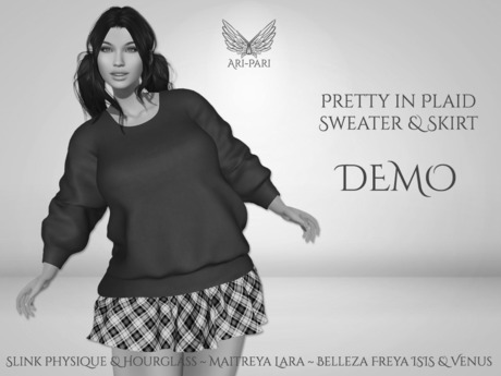 Second Life Marketplace - [Ari-Pari] Pretty in Plaid (DEMO)