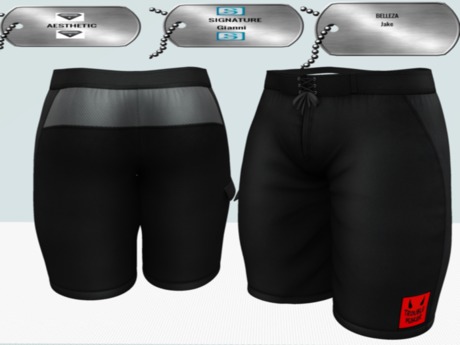 Second Life Marketplace - MERC - SHORTS - TROUBLE MAKER - MENS ...