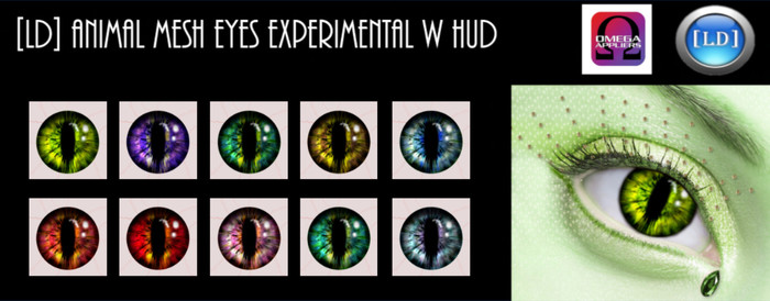 Second Life Marketplace - [LD] Animal Mesh Eyes experimental w HUD