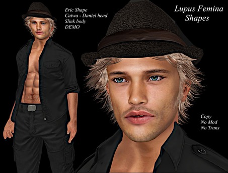 Second Life Marketplace - "Lupus Femina" Eric Shape - Catwa Daniel head ...