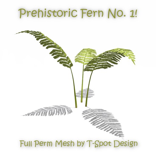 Second Life Marketplace - T-Spot Mesh - Prehistoric Fern No. 1 - Full ...