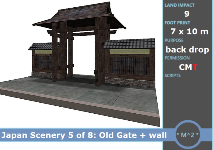 Second Life Marketplace - MAke a MArk - Japanese Scenery 5 of 8 - Old ...
