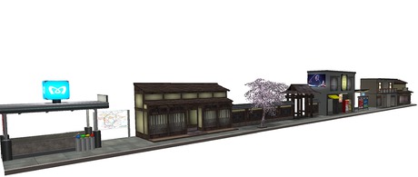 Second Life Marketplace - * M^2 * Japanese Scenery 6 of 8 - Old Wall ...